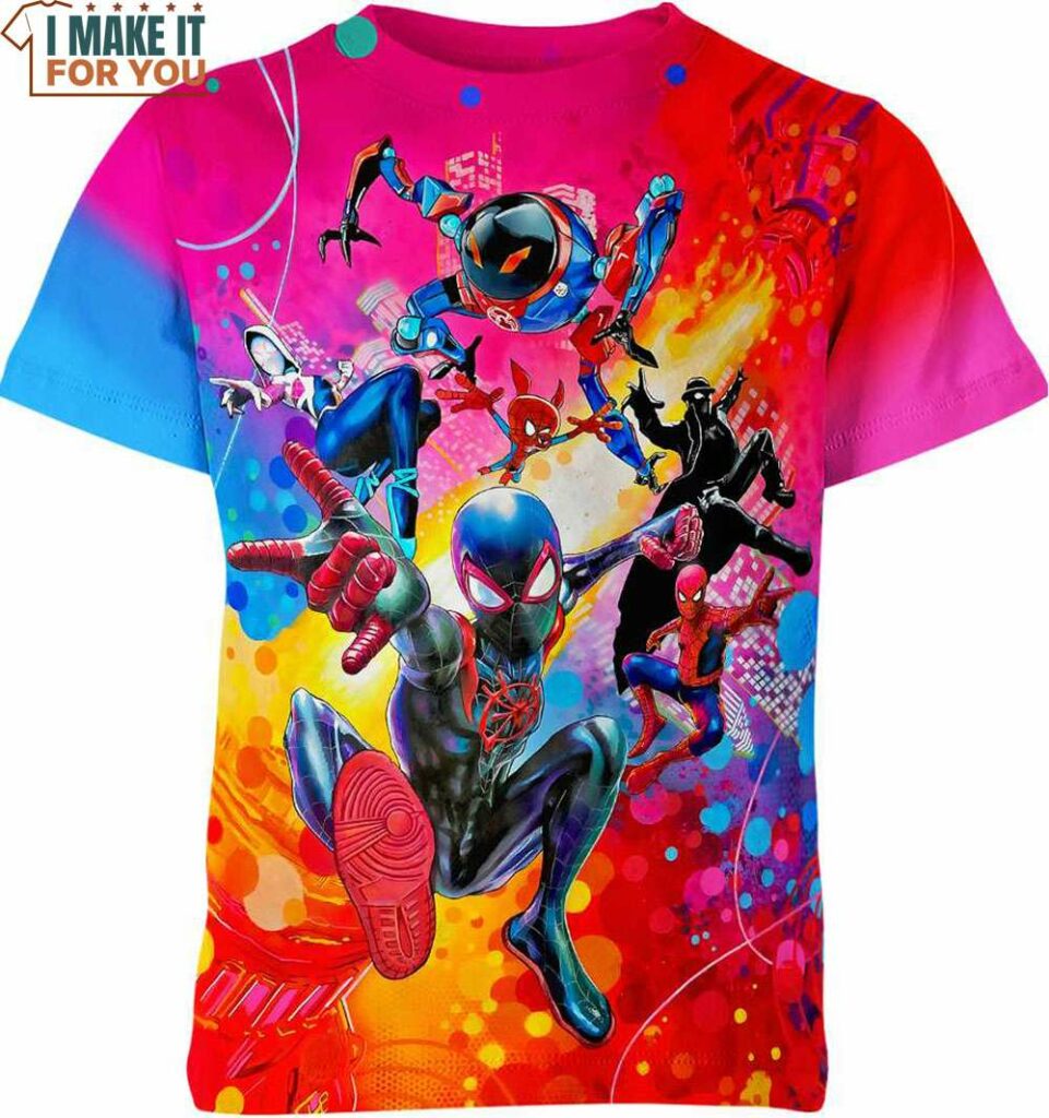 Spider Man Into The Spider Verse Marvel Comics Shirt, Marvel Character ...