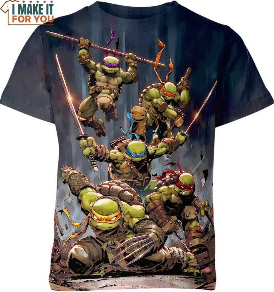 Teenage Mutant Ninja Turtles Marvel Comics Shirt, Cool Marvel Shirts