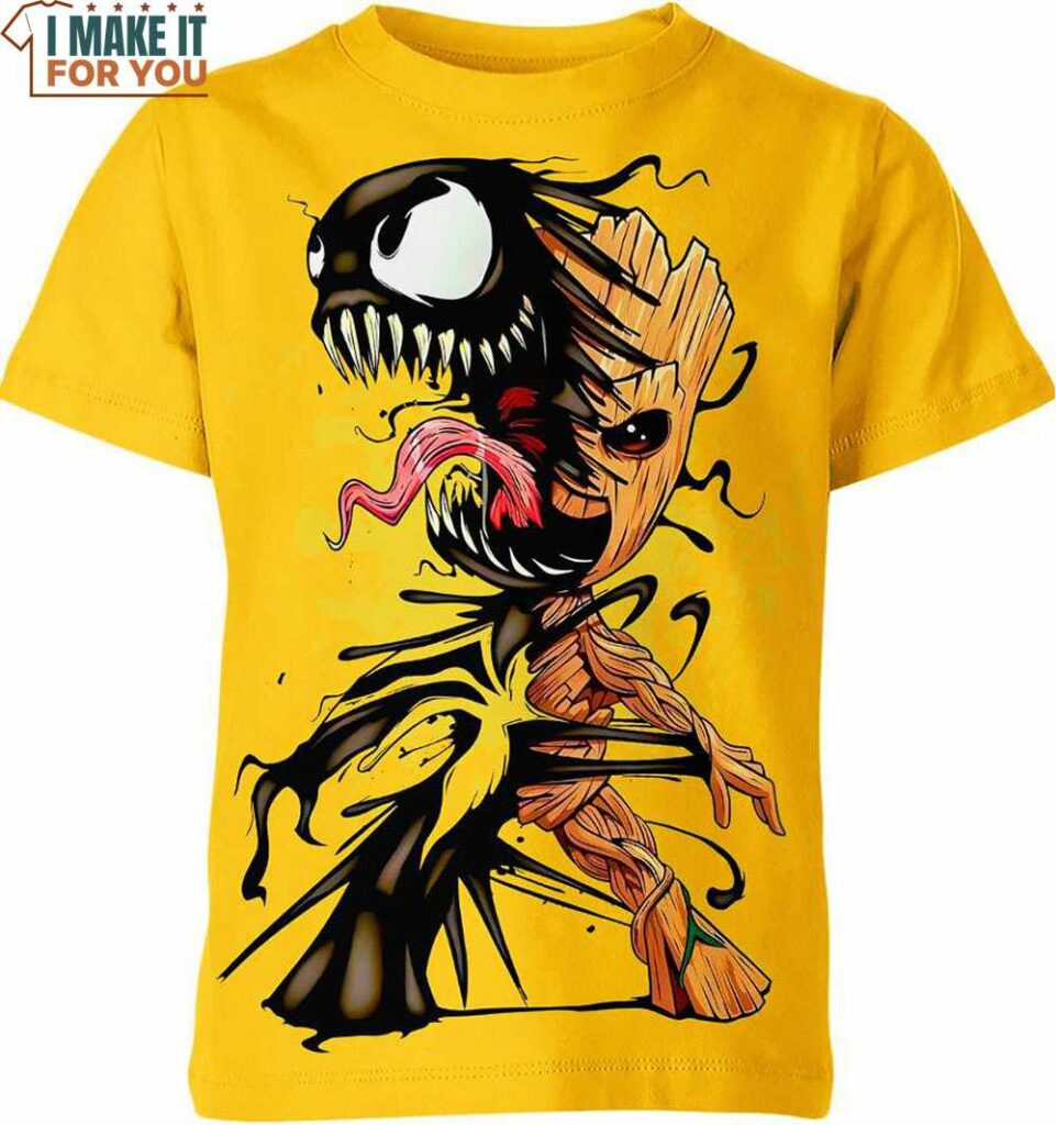 Baby Groot Venom Marvel Comics Shirt, Gifts For Marvel Fans - Best ...