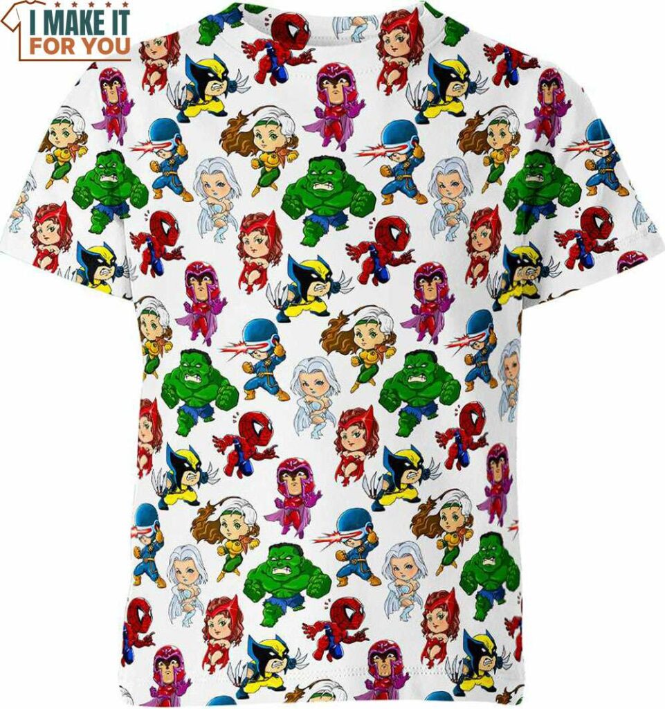 Chibi Marvel Heroes Marvel Comics Shirt, Marvel Character Shirts