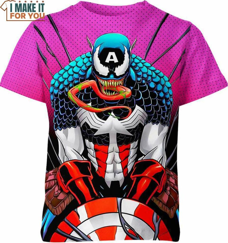 Venomverse Symbiote Captain America Marvel Comics Shirt