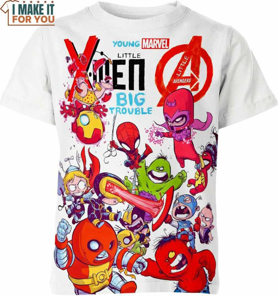 Avengers X Men Marvel Shirt, Marvel Themed Gifts
