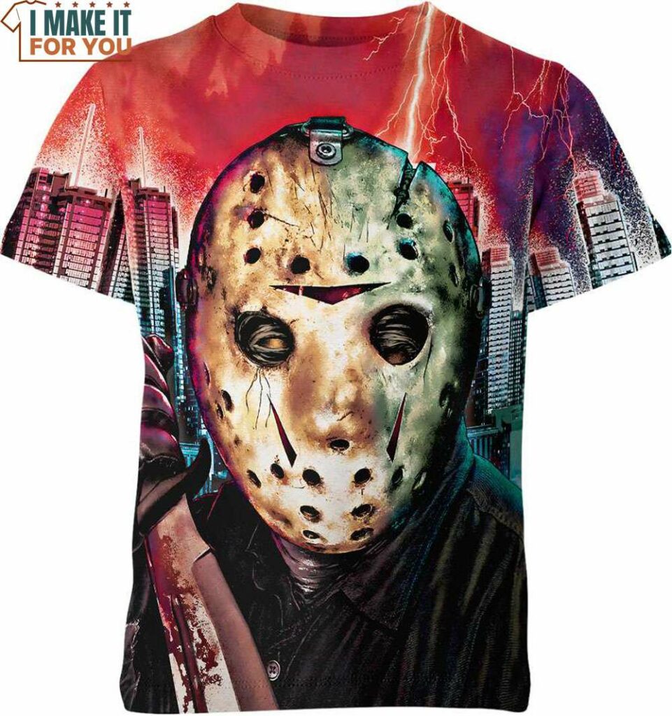 Jason Voorhees Friday The 13Th Shirt, Terrifying Outfit Ideas