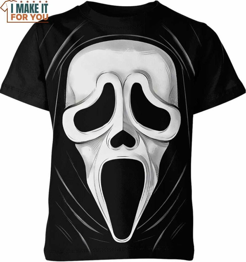 Ghostface Scream Shirt, Scary T-Shirt Designs