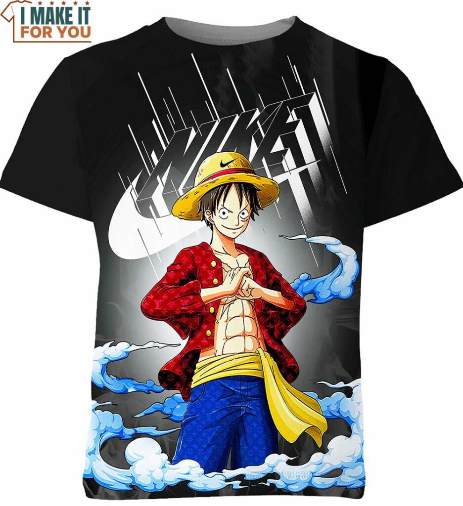 Monkey D. Luffy One Piece Nike Shirt, Creative Nike Graphic Designs
