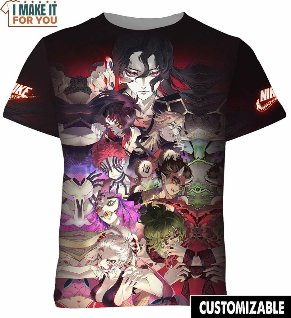 Muzan and 12 Uppermoon Demons Nike Shirt, Graphic Nike Tee