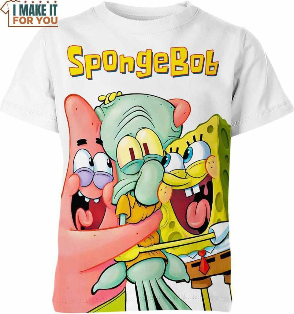Spongebob Squarepants Friend Shirt, Best Cartoon Gifts for Animation Fans