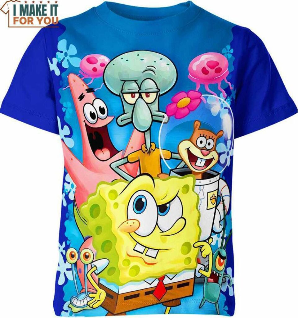 Spongebob Squarepants Shirt, Cartoon Lover Gifts