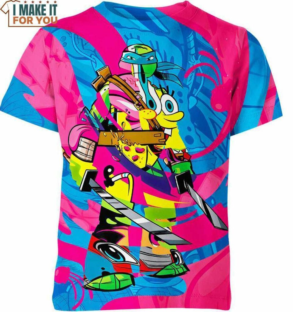 Spongebob Squarepants Teenage Mutant Ninja Turtles Shirt, Unique Gifts ...