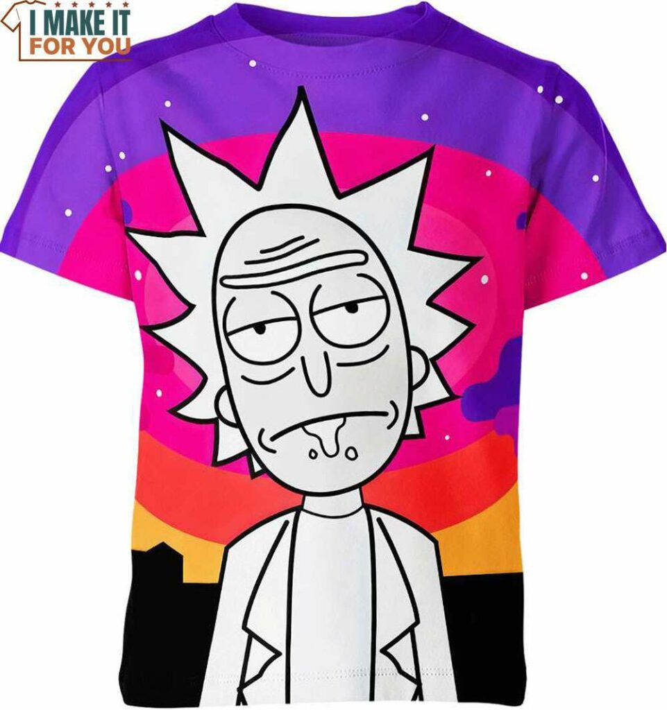 Rick Sanchez Rick And Morty Shirt, Cartoon Lover Gifts for Him