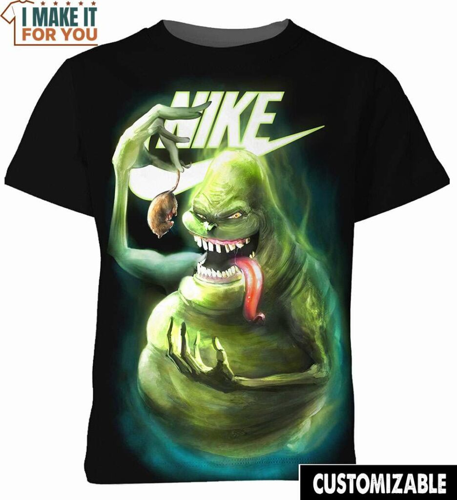 Ghostbusters Green Slimer Halloween Horror Movie Nike Shirt, Horror ...