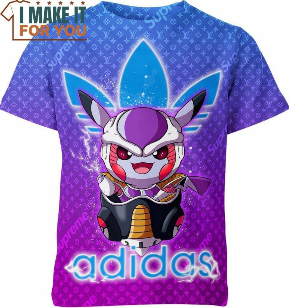 Pikachu X Frieza Adidas Louis Vuitton Supreme Pokemon Shirt, Perfect ...