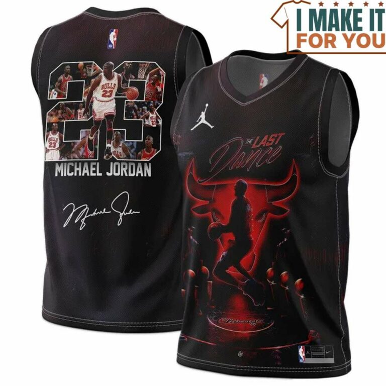 Michael Jordan 23 Chicago Bulls Signed Air Art Basketball Jersey, The Ultimate Gift for Any ...