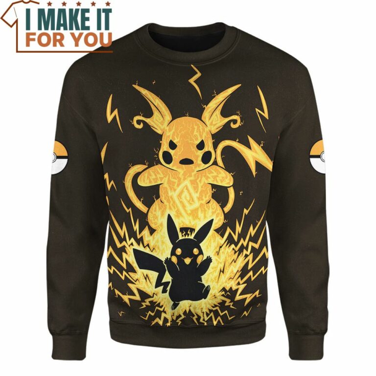 Pokemon Evolve Pikachu within Raichu Sweashirt, Best Gift Ideas for ...