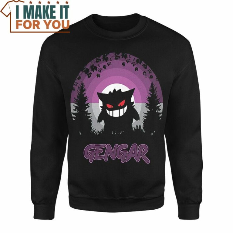 Pokemon Giant Gengar In Dark Forest Sweashirt, Best Gift Ideas for ...