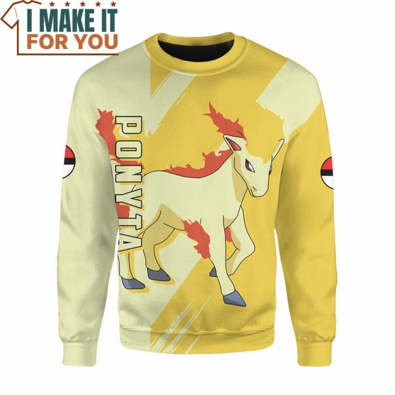 Pokemon Ponyta Sweashirt, Best Gift Ideas for Pokemon Lover