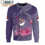 Pokemon Gengar Hoodie Sweatshirt Apparel, Top Pokemon Gifts for Adults