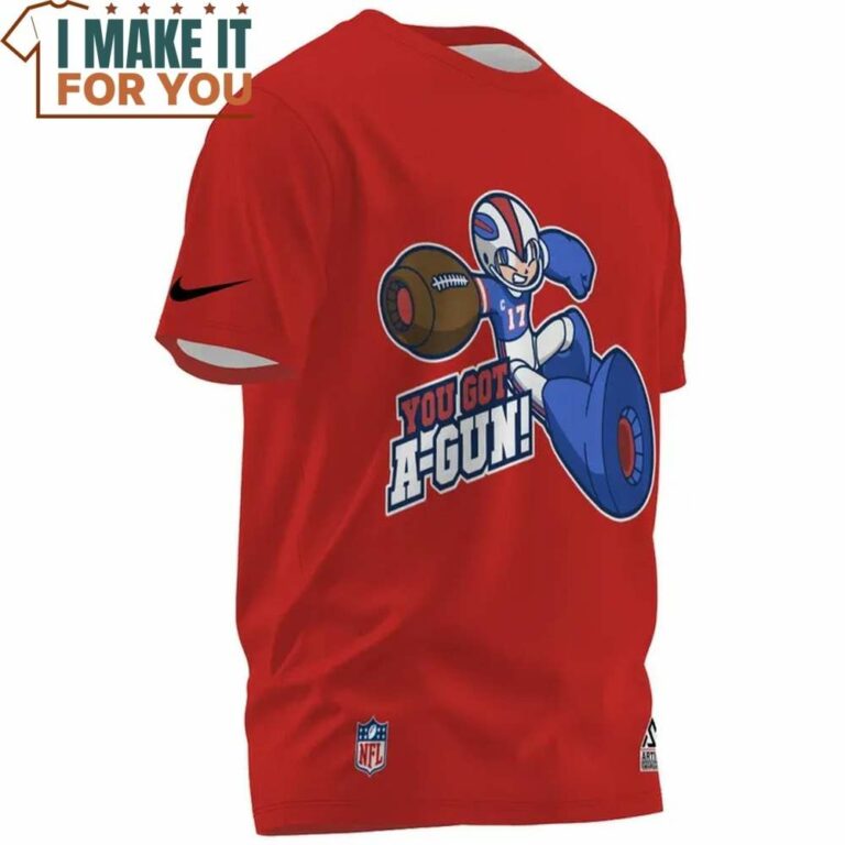 Buffalo Bills Mega Man Red 3D T-Shirt, Buffalo Bills Gifts That Are ...