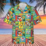 Cartoon Characters Looney Toons Button Down Shirt, Funny Hawaiian ...