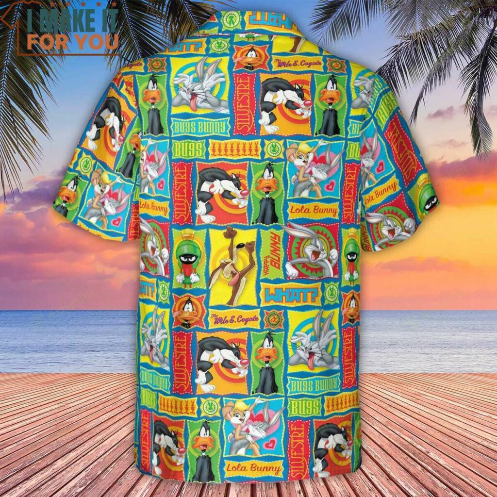 Cartoon Characters Looney Toons Button Down Shirt, Funny Hawaiian ...