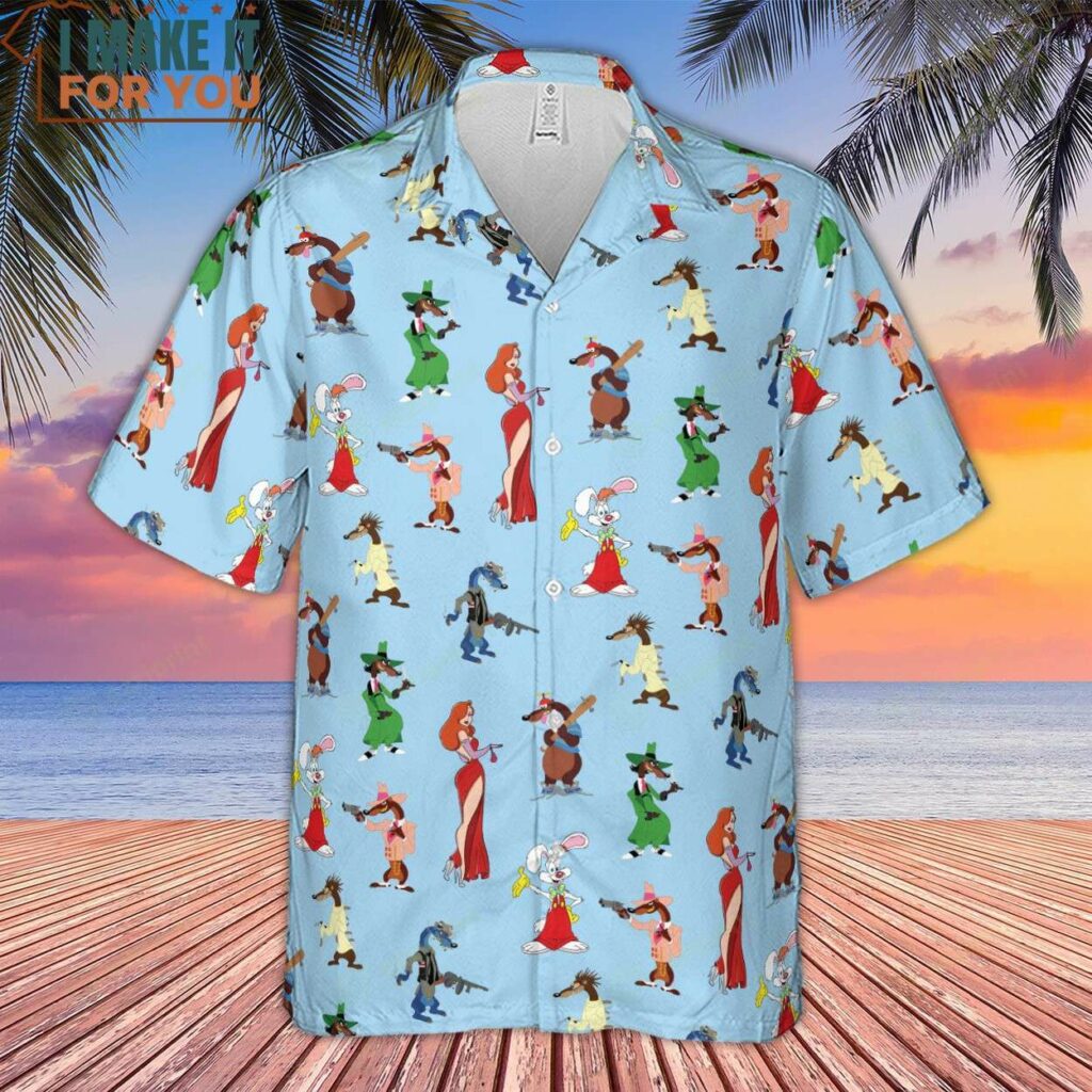 Roger Rabbit Jessica Rabbit Hawaiian Shirt, Cool Hawaiian Shirt for Men
