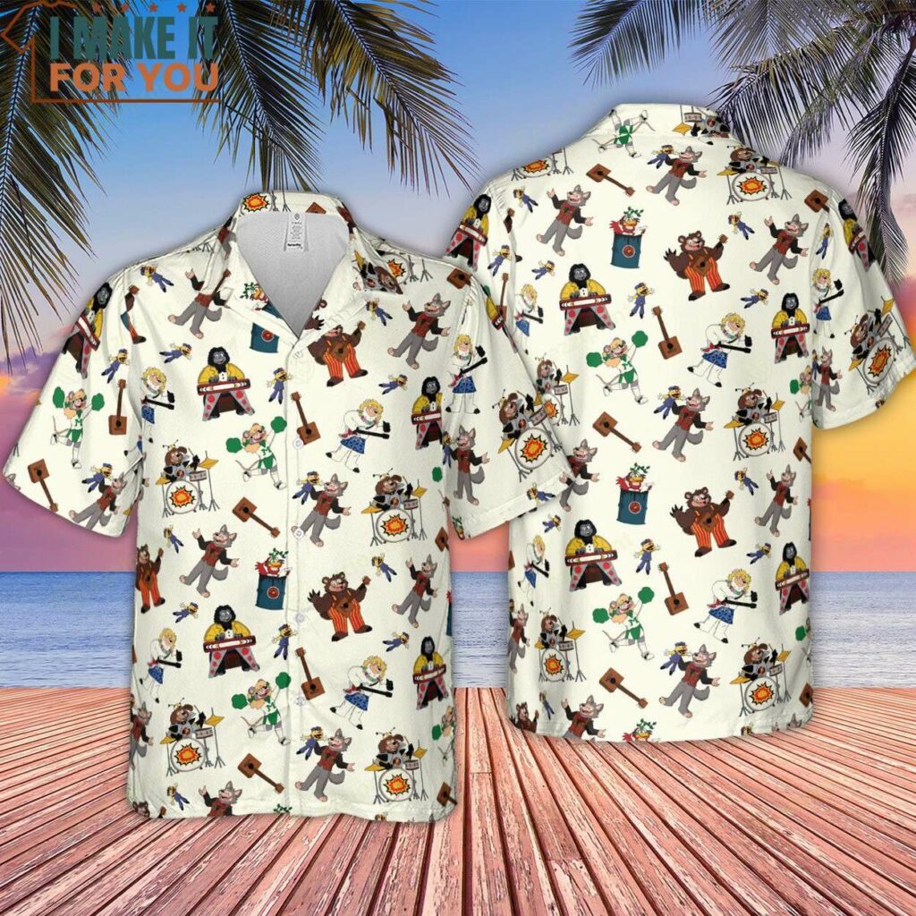The Rock-afire Explosion Pattern Hawaiian Shirt, Affordable Gifts for ...