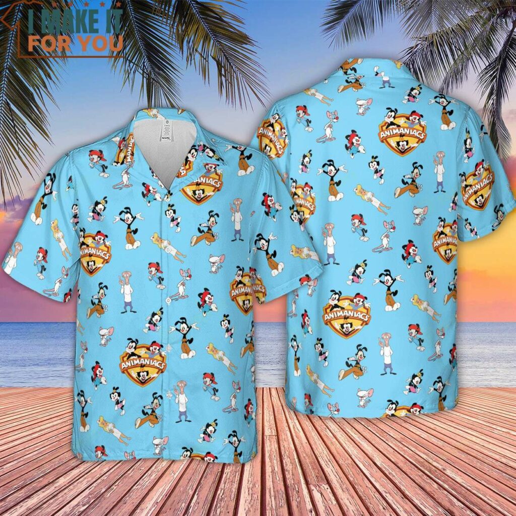 Yakko Wakko Dot Pinky and The Brain Animaniacs Hawaiian Shirt, Unique ...