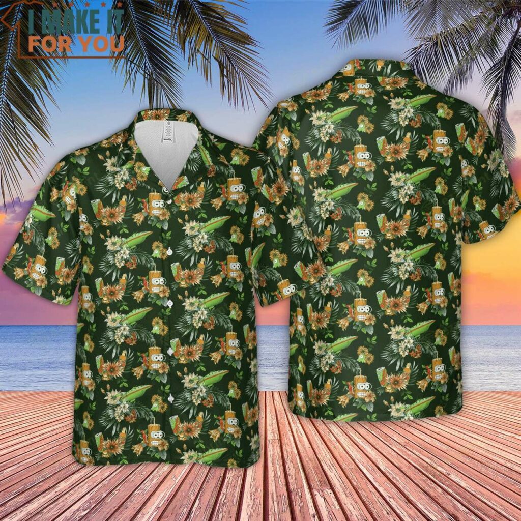 The Year 3000 Bender Futurama Hawaiian Shirt, Famous Hawaiian Shirts ...