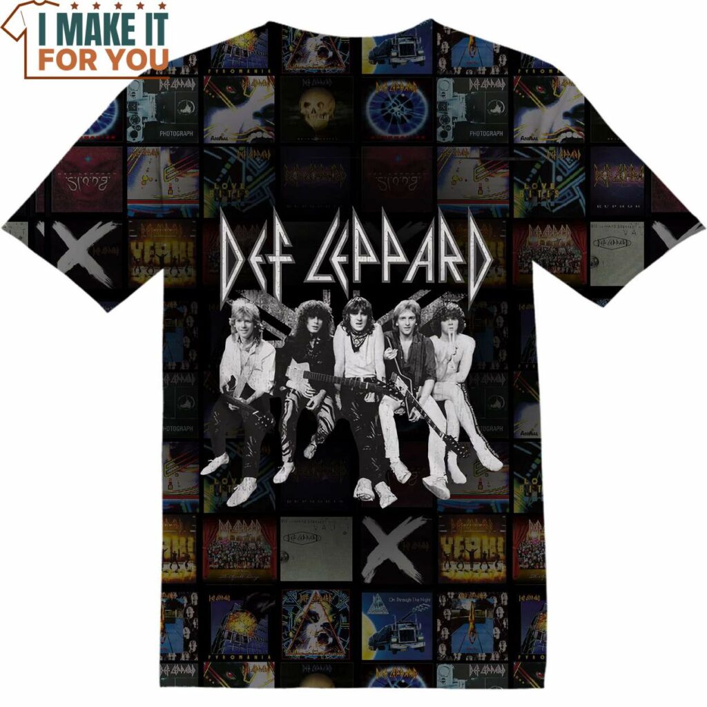 Def Leppard Album Cover T-Shirt, Gift Ideas for Music Lovers - Best ...