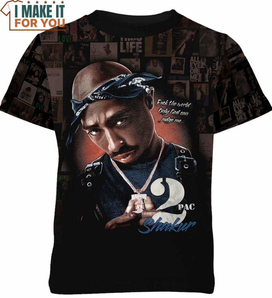 Tupac Shakur Album Cover T-Shirt, Gift Ideas for Music Lovers