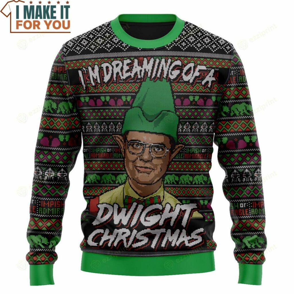 Dwight Christmas The Office Christmas Sweater, Awesome Ugly Christmas ...