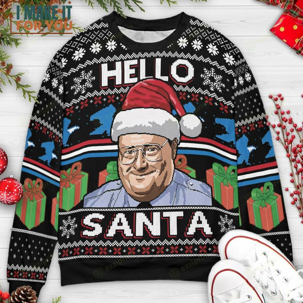 Hello Santa Newman Seinfeld Christmas Sweater, Unique Ugly Christmas ...
