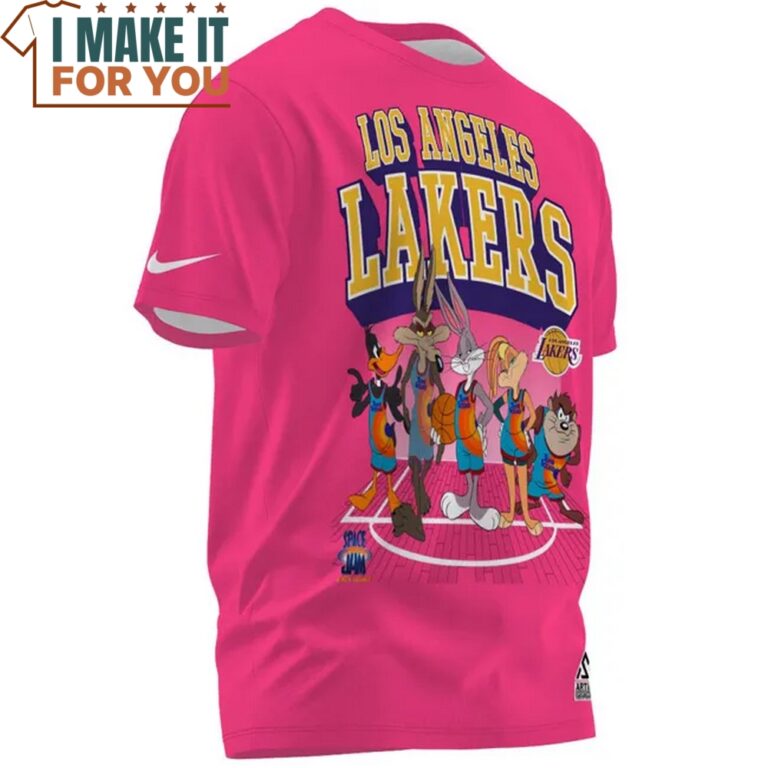 Los Angeles Lakers Looney Tunes Team Pink T-Shirt, Best Gifts For ...